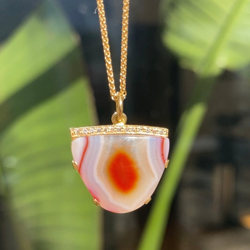 Moroccan Agate Pendant necklace – Sorrel Bay